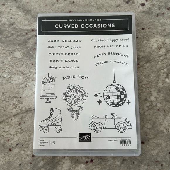 Stampin' Up! | Art | Stampin Up Curved Occasions Stamp Setskate Disco ...